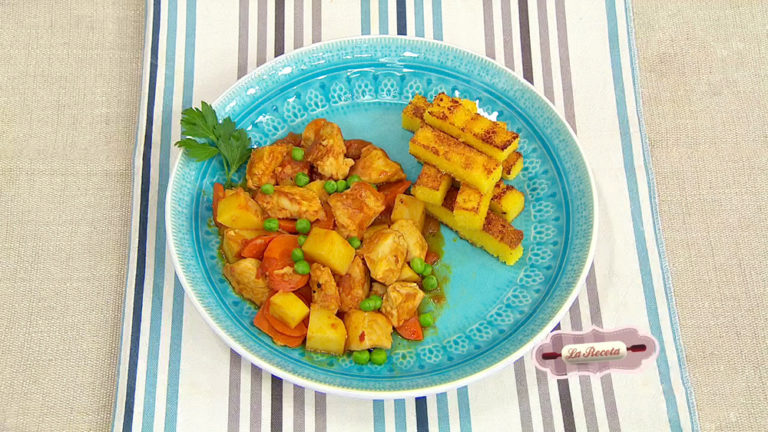 Estofado de pollo con polenta crocante - Teledoce.com