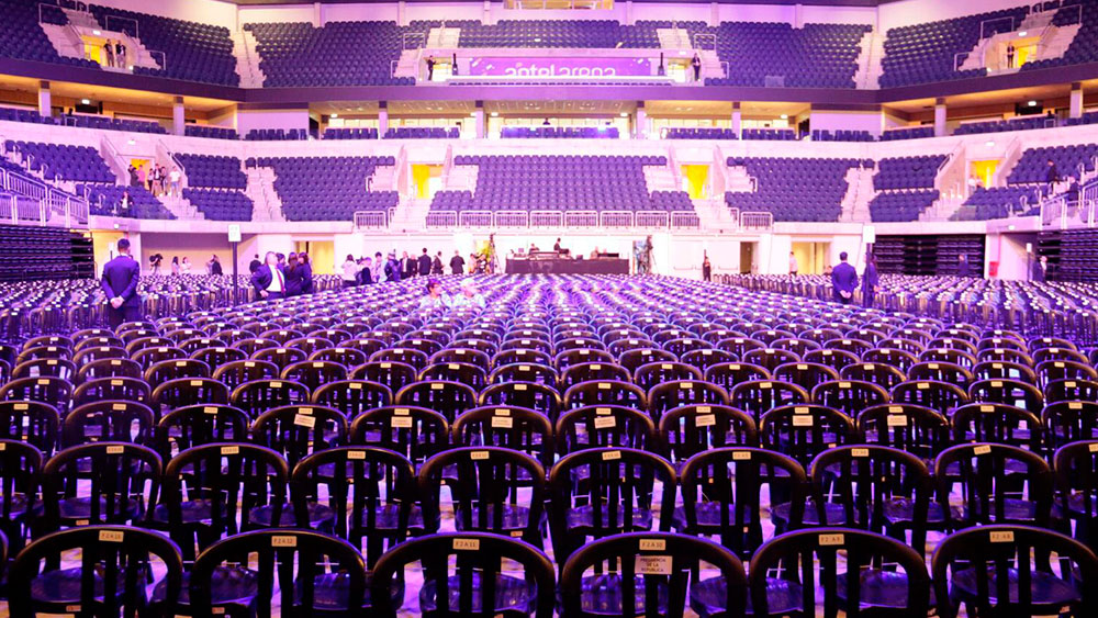 Primeras imágenes: así se preparó por dentro el Antel Arena para la ...