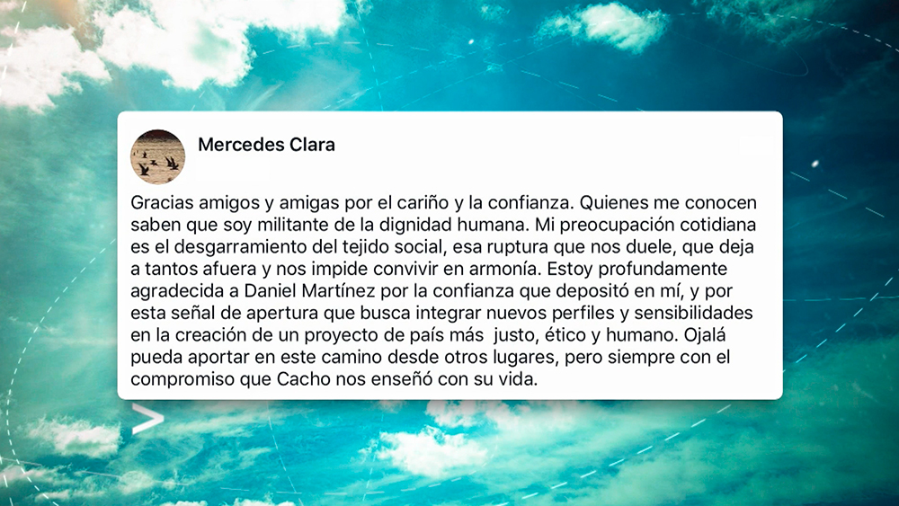 Martínez anuncia hoy su compañera de fórmula: Mercedes Clara declinó la ...