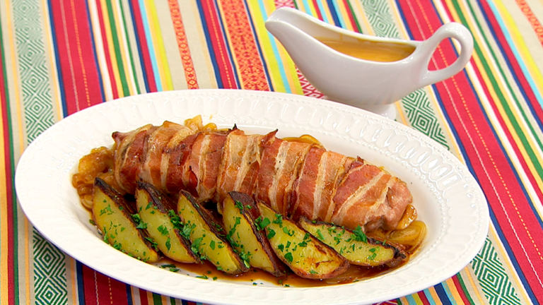 Lomitos de cerdo al horno con salsa de vermut - Teledoce.com
