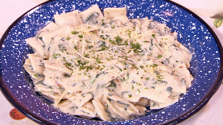 Ravioles con salsa de espinaca - Teledoce.com